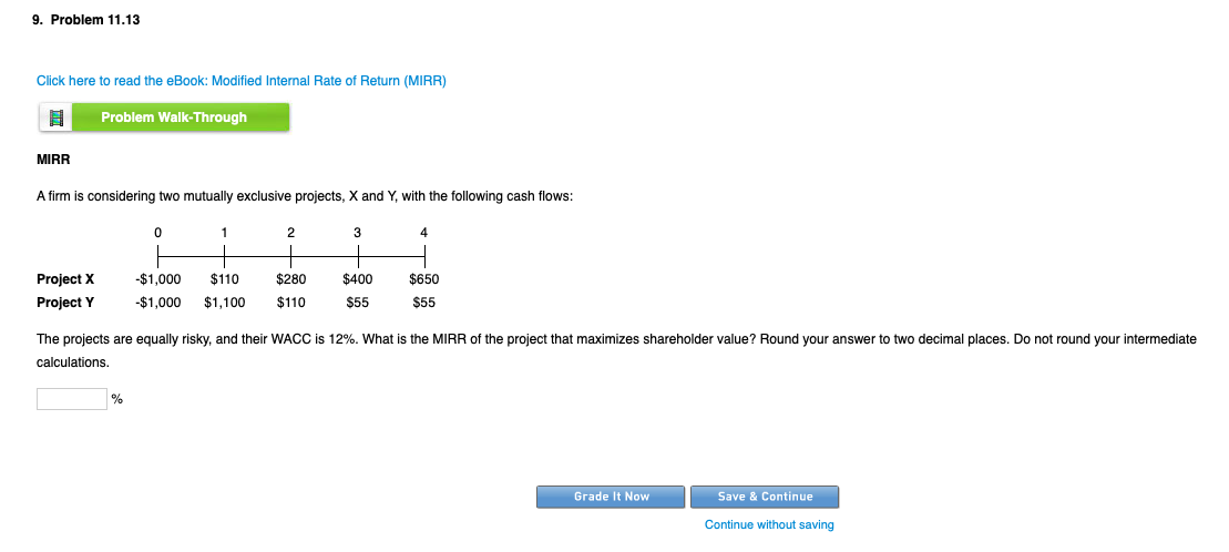 Solved 9. Problem 11.13 Click here to read the eBook: | Chegg.com Solved 9. Problem 11.13 Click here to read the eBook: | Chegg.com