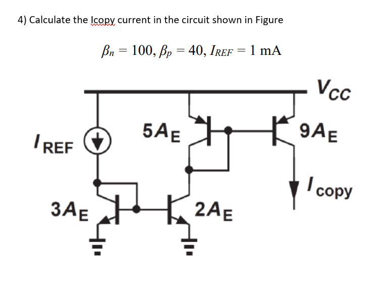 Solved 4) Calculate the Icopy current in the circuit shown | Chegg.com