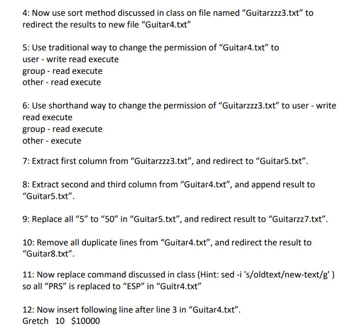 Solved 1: Use vim editor to create a file with name | Chegg.com