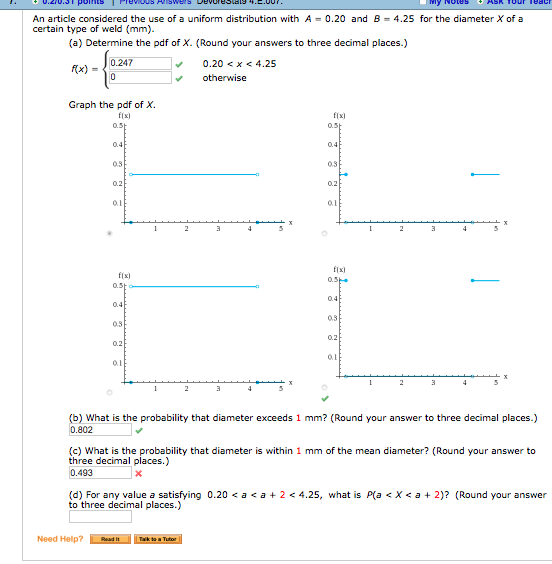 Solved An article considered the use of a uniform | Chegg.com