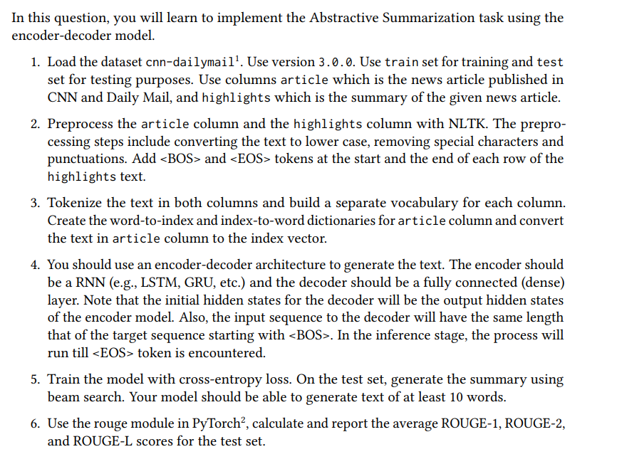 Solved In this question, you will learn to implement the | Chegg.com