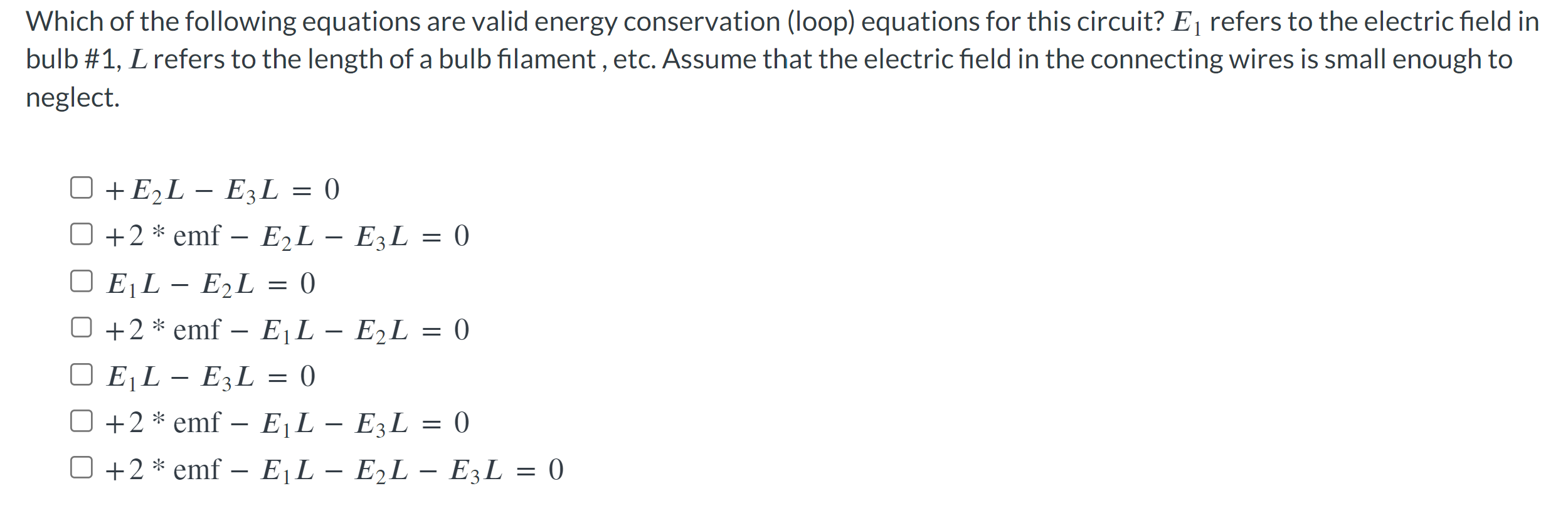 Solved Which of ﻿the following equations are valid energy | Chegg.com