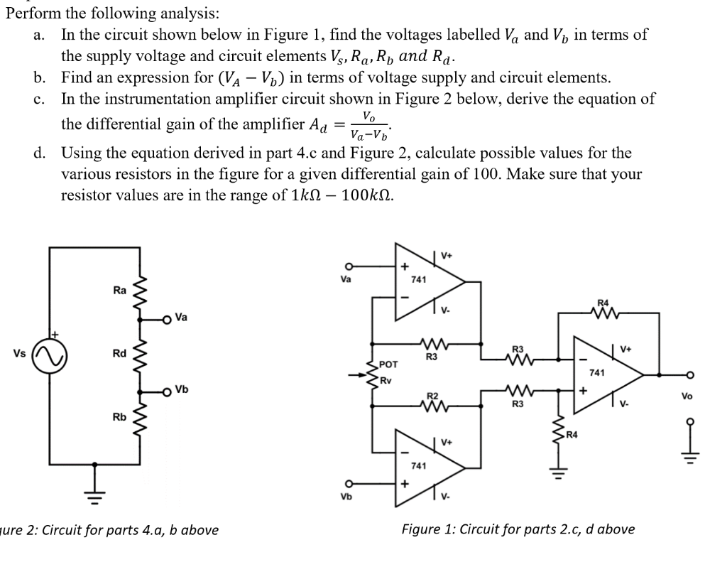 Solved Perform the following analysis: In the circuit shown | Chegg.com