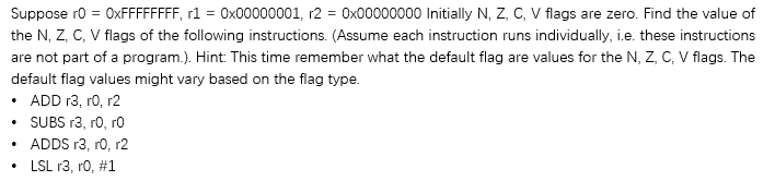 Solved Suppose ro = OxFFFFFFFF, r1 = 0x00000001, r2 = | Chegg.com