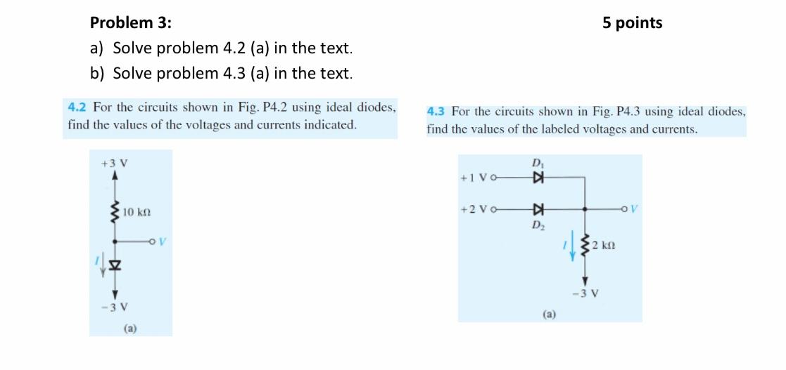 Solved Problem 3: 5 points a) Solve problem 4.2 (a) in the | Chegg.com
