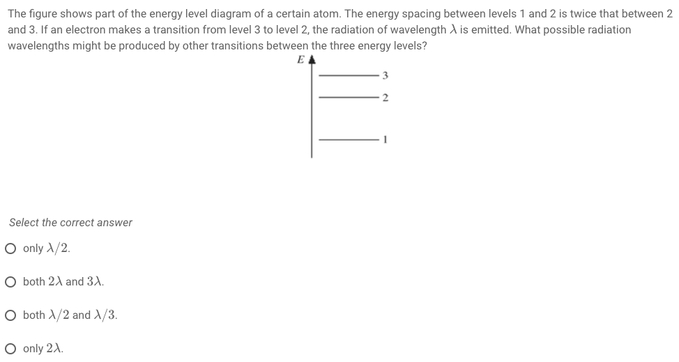 Solved The figure shows part of the energy level diagram of | Chegg.com Solved The figure shows part of the energy level diagram of | Chegg.com