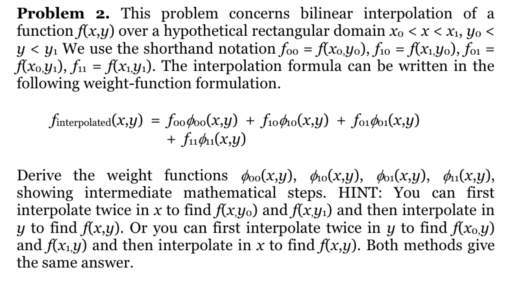 Solved Problem 2. This problem concerns bilinear | Chegg.com