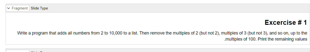 Solved Excercise #1 Write a program that adds all numbers | Chegg.com