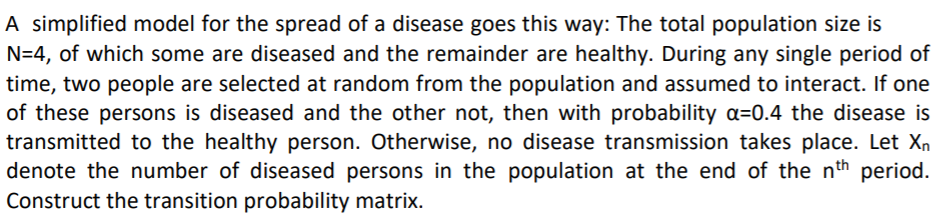 Solved A simplified model for the spread of a disease goes | Chegg.com