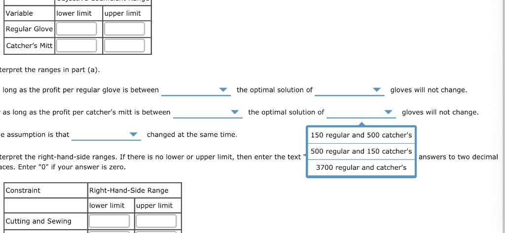 Solved he sensitivity report is shown in figure below | Chegg.com