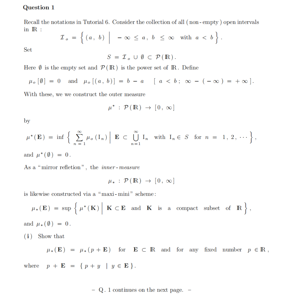 Recall the notations in Tutorial 6. Consider the | Chegg.com