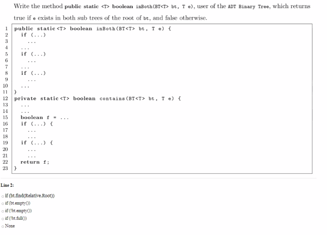 Solved Write the method public static boolean | Chegg.com
