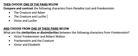 THEN CHOOSE ONE OF THE PAIRS BELOW Compare and | Chegg.com