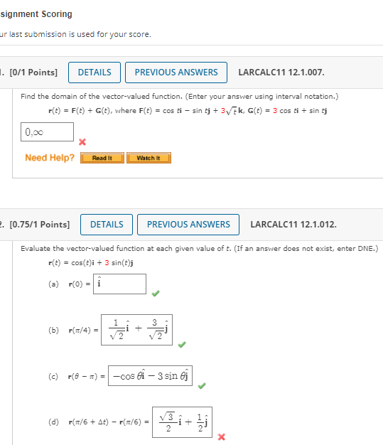 Solved 12. [0/1 Points] DETAILS PREVIOUS ANSWERS LARCALC11 | Chegg.com