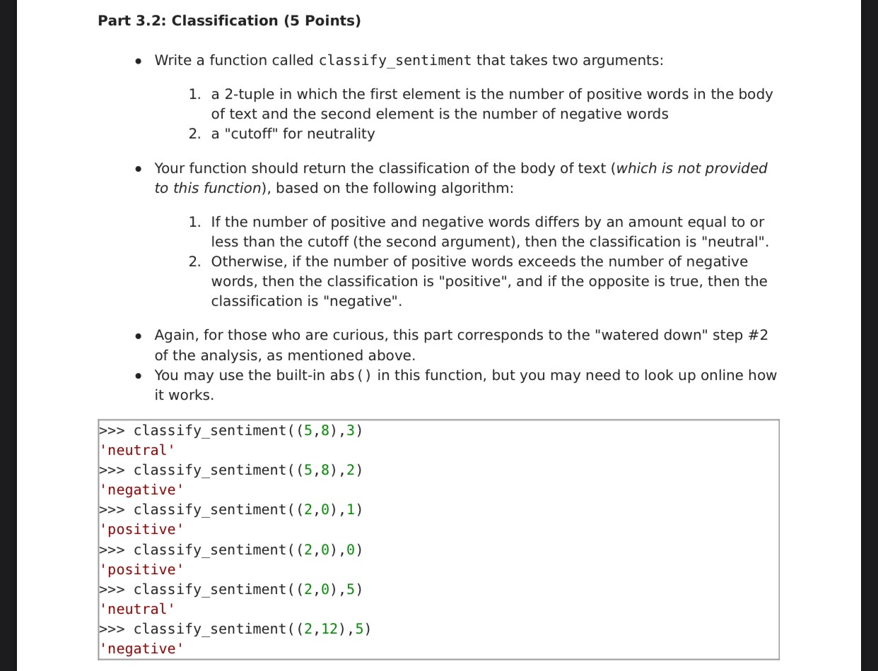 Python programming. part 3.1 2 3 has been | Chegg.com