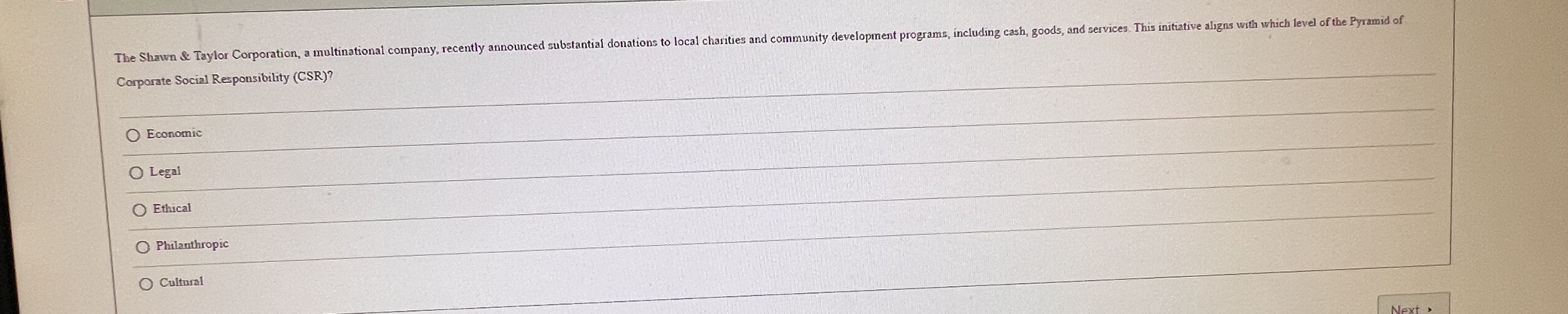 Solved Corporate Social Responsibility | Chegg.com