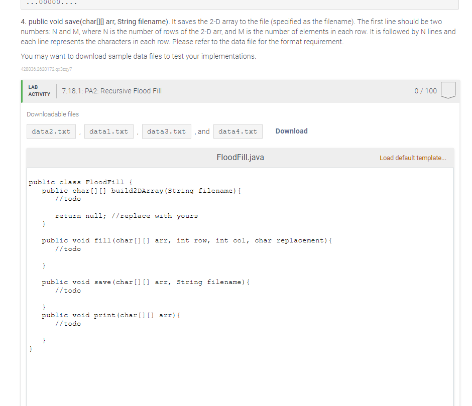 Solved PA2: Recursive Flood Fill Flood fill is an algorithm | Chegg.com Solved PA2: Recursive Flood Fill Flood fill is an algorithm | Chegg.com