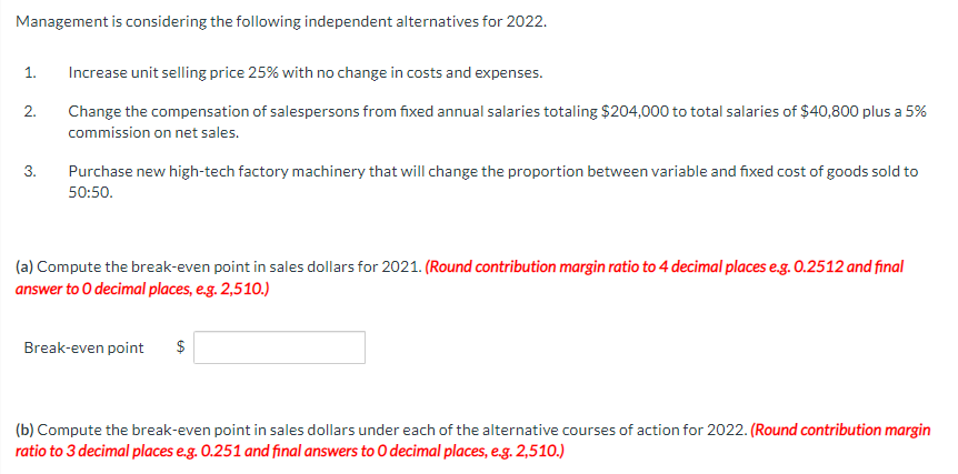 Solved Blossom Inc. had a bad year in 2021. For the first | Chegg.com