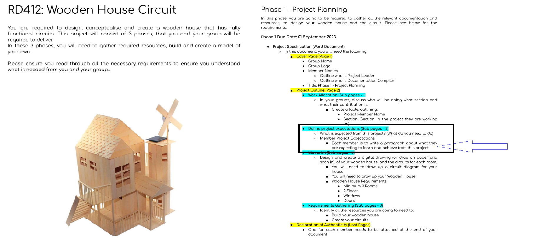 Solved RD412: Wooden House Circuit You are required to | Chegg.com