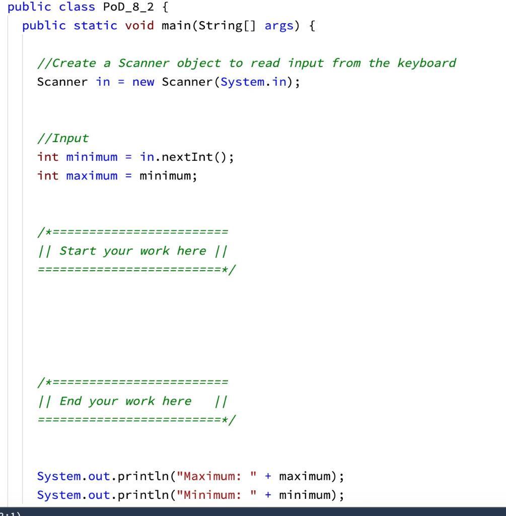 Solved Input The program reads in the following: • integer | Chegg.com