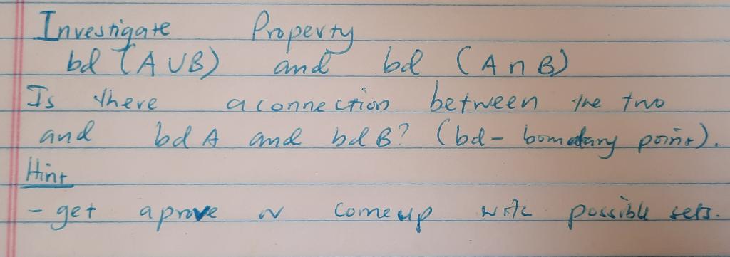 Solved Property a connection Investigate bd TAUB) and bel | Chegg.com