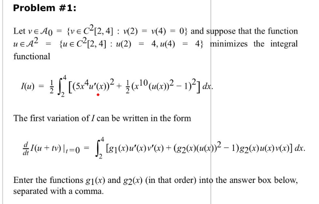 Solved Let v∈A0={v∈C2[2,4]:v(2)=v(4)=0} and suppose that the | Chegg.com
