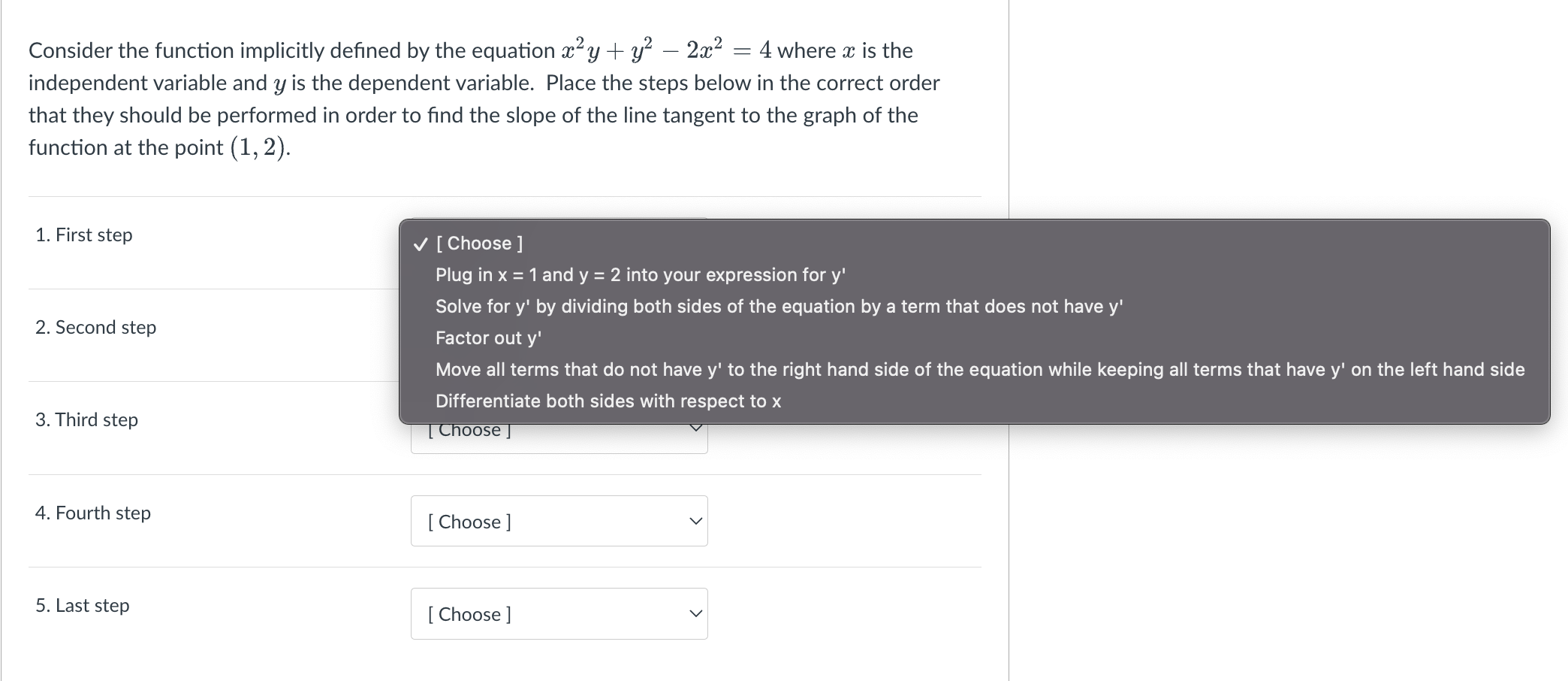 Solved Consider the function implicitly defined by the | Chegg.com