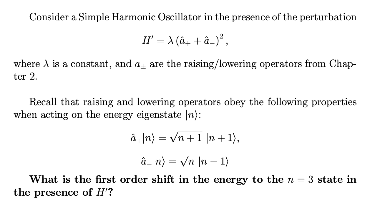 Solved Recall that raising and lowering operators obey the | Chegg.com