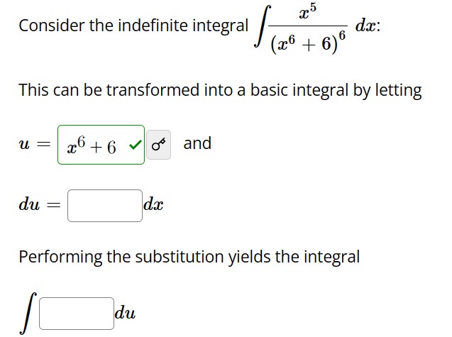 Solved Consider the indefinite integral \\( \\int | Chegg.com