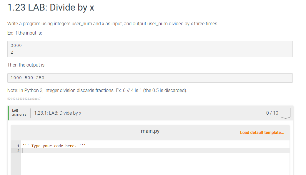 Solved Write a program using integers user_num and x as | Chegg.com