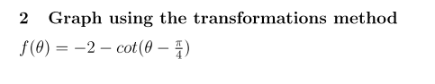 Solved 2 Graph using the transformations method | Chegg.com
