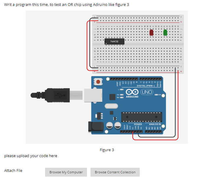Solved Writ a program this time, to test an OR chip using | Chegg.com