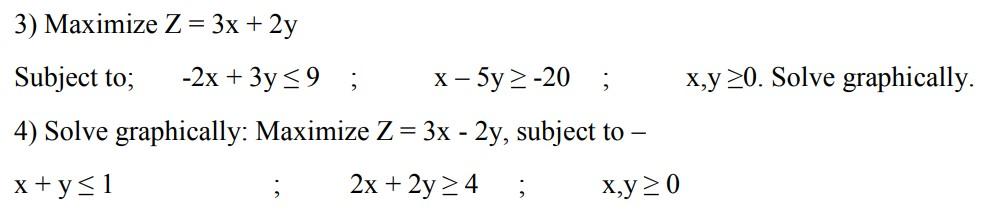 Solved Solve LPP using graphical method (Draw on graph | Chegg.com