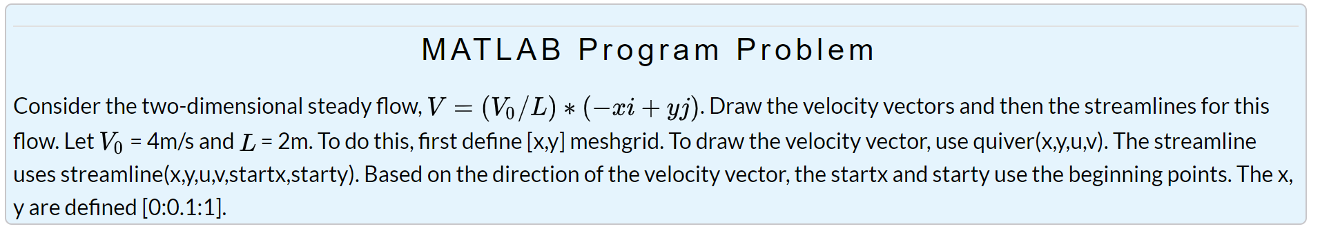 Solved MATLAB Program Problem Consider the two-dimensional | Chegg.com