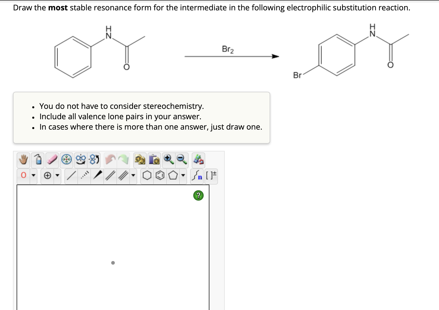 Solved Draw the most stable resonance form for the | Chegg.com