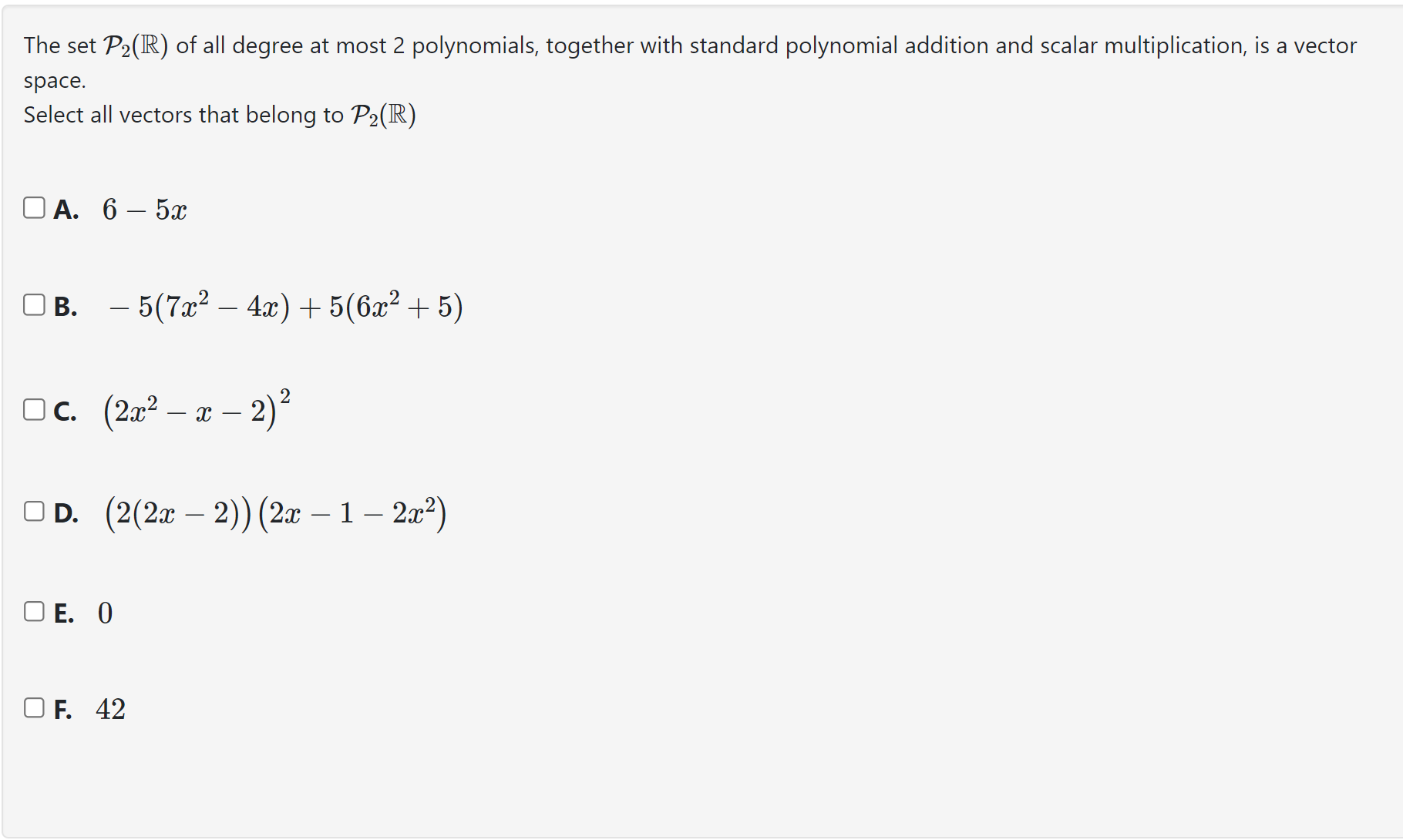 Solved (f+g)(x)=f(x)+g(x)(r⋅f)(x)=rf(x) | Chegg.com