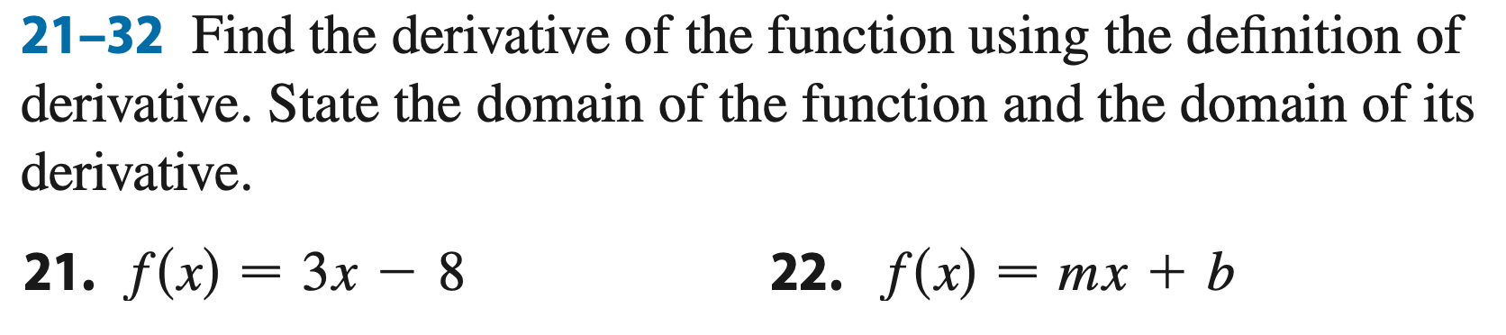 Solved 21-32 ﻿Find the derivative of the function using the | Chegg.com
