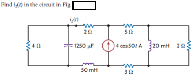 Solved Find i2(t) in the circuit in Fig. | Chegg.com