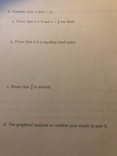 Solved 4. Code () 31-) . Prowe that and are fixed b. Prove | Chegg.com