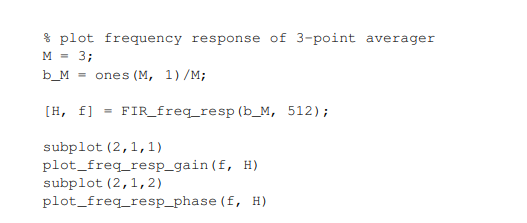 Solved 3 Visualize the Frequency Response To understand what | Chegg.com