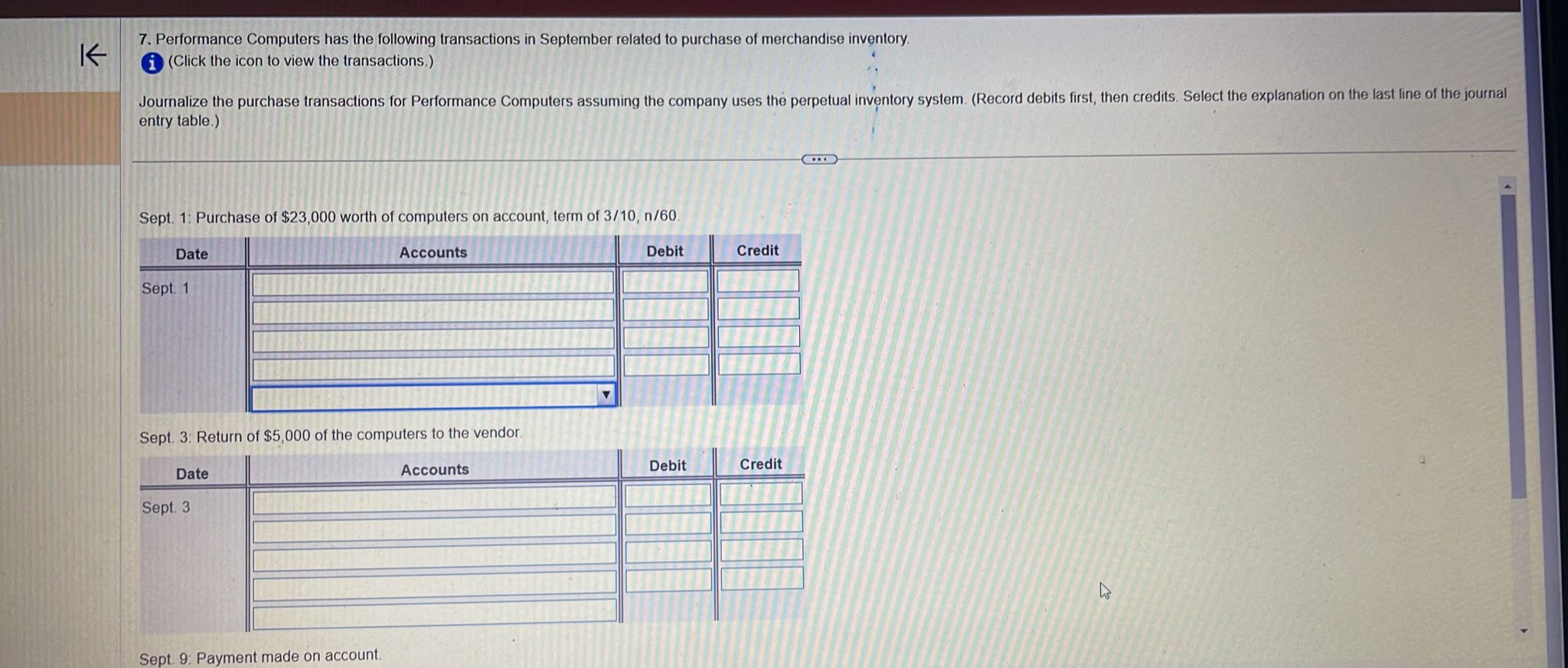 Solved Performance Computers has the following transactions | Chegg.com