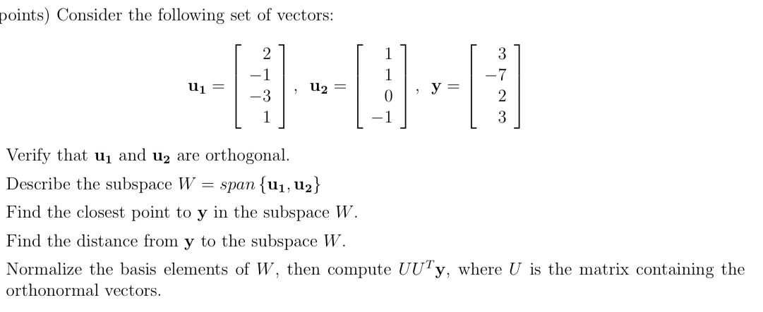Solved Consider the following set of | Chegg.com