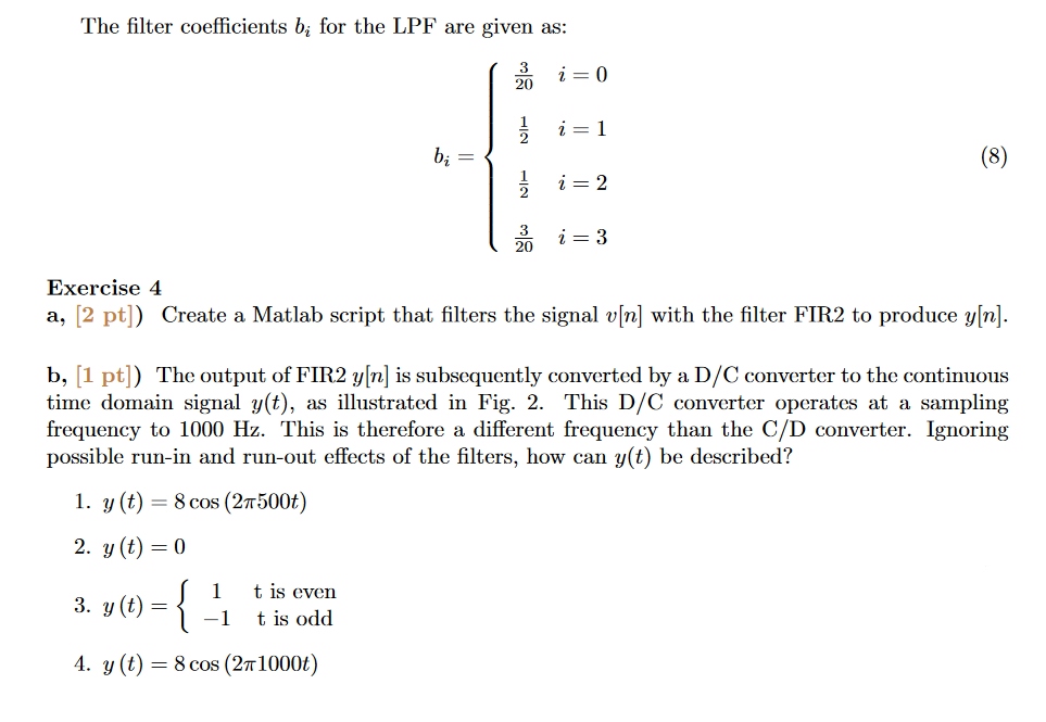 Solved A Lowpass Filter (LPF) passes frequencies that are | Chegg.com