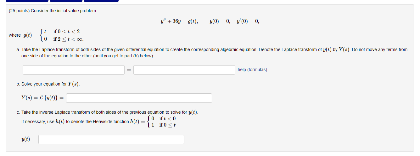 Solved (25 points) Consider the initial value problem | Chegg.com
