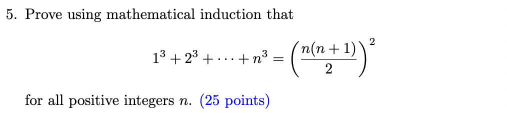 Solved 5. Prove using mathematical induction that | Chegg.com