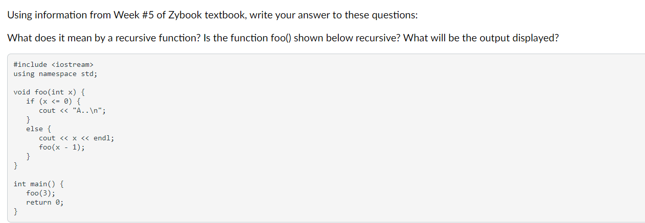 Solved Using information from Week #5 of Zybook textbook, | Chegg.com