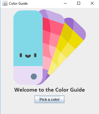 Create a Main JFrame with - One JLabel with an icon. | Chegg.com