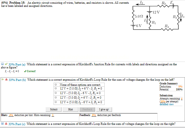 Solved %) Problem 14: Two unequal resistors are connected as | Chegg.com