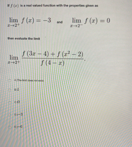 Solved If f(x) is a real valued function with the properties | Chegg.com
