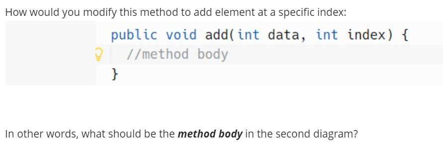Solved Consider the following code snippet for adding | Chegg.com